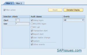 SAP Security Audit Log: SM19 and SM20 - SAPissues.com
