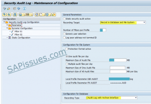 SAP Security Audit Log: SM19 and SM20 - SAPissues.com